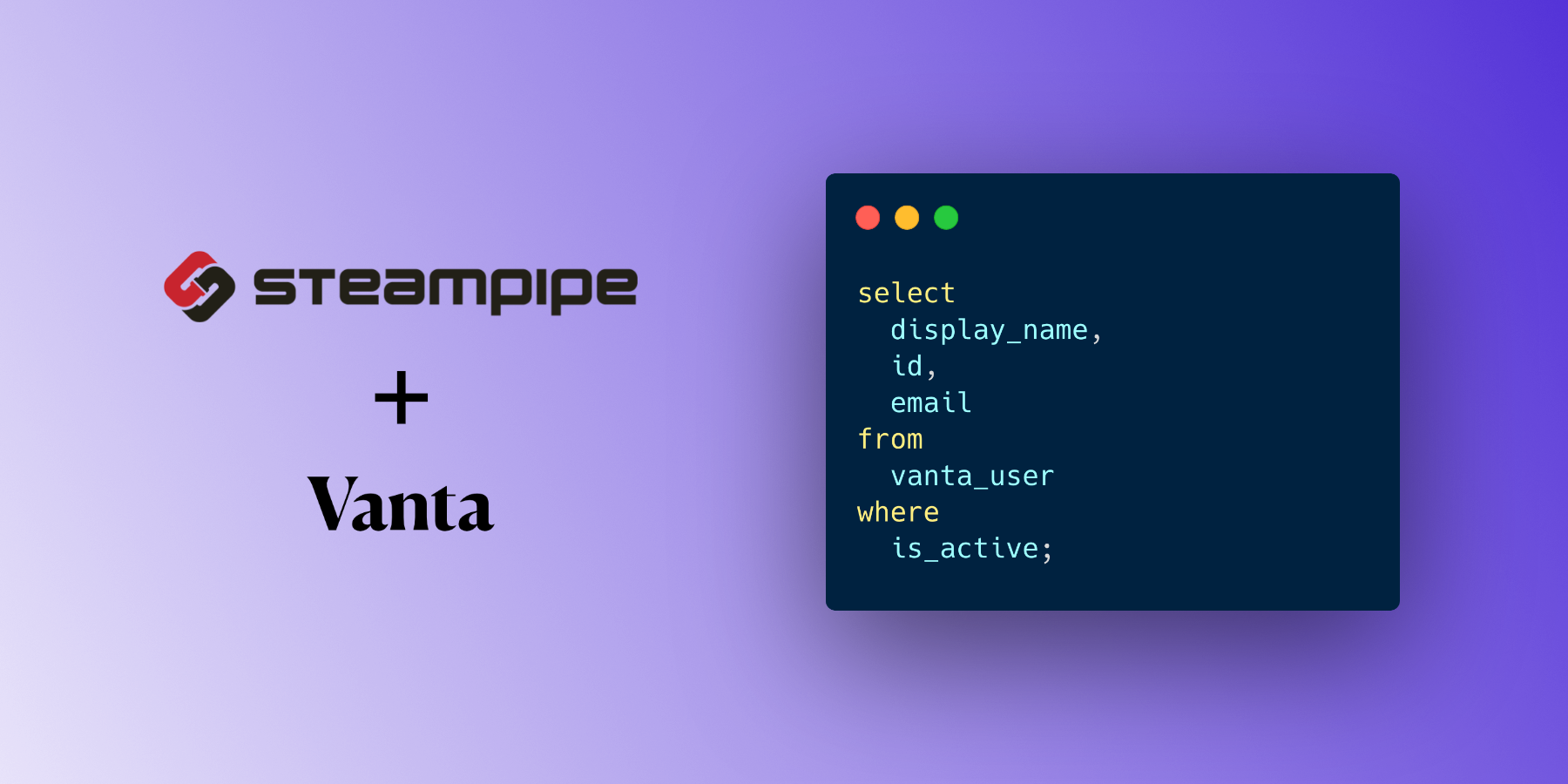 GitHub - turbot/steampipe-plugin-vanta: Use SQL to instantly query Vanta resources. Open source ...