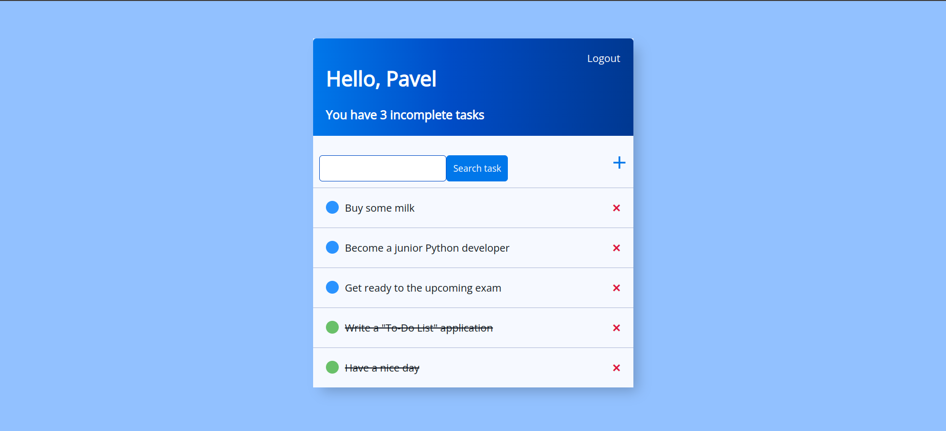 Github Pbalkonskiydjangotodowebapp My Django To Do List Application With User Registration