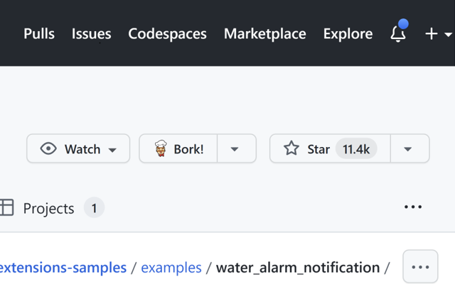 GitHub - hugoabernier/github-bork-extension: Changes the GitHub "Fork" button to say "Bork ...