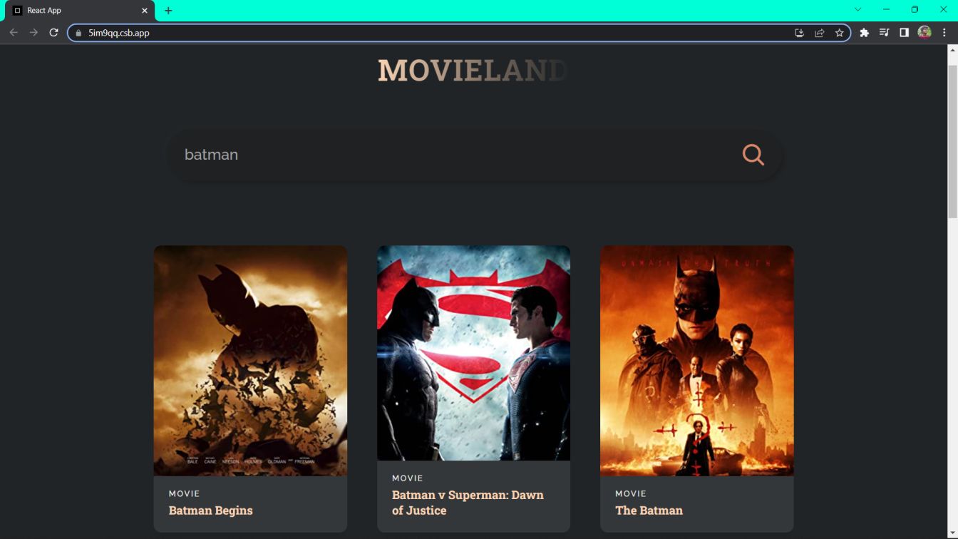 GitHub - itsvivianjoseph/MOVIE-APPLICATION: Created with CodeSandbox