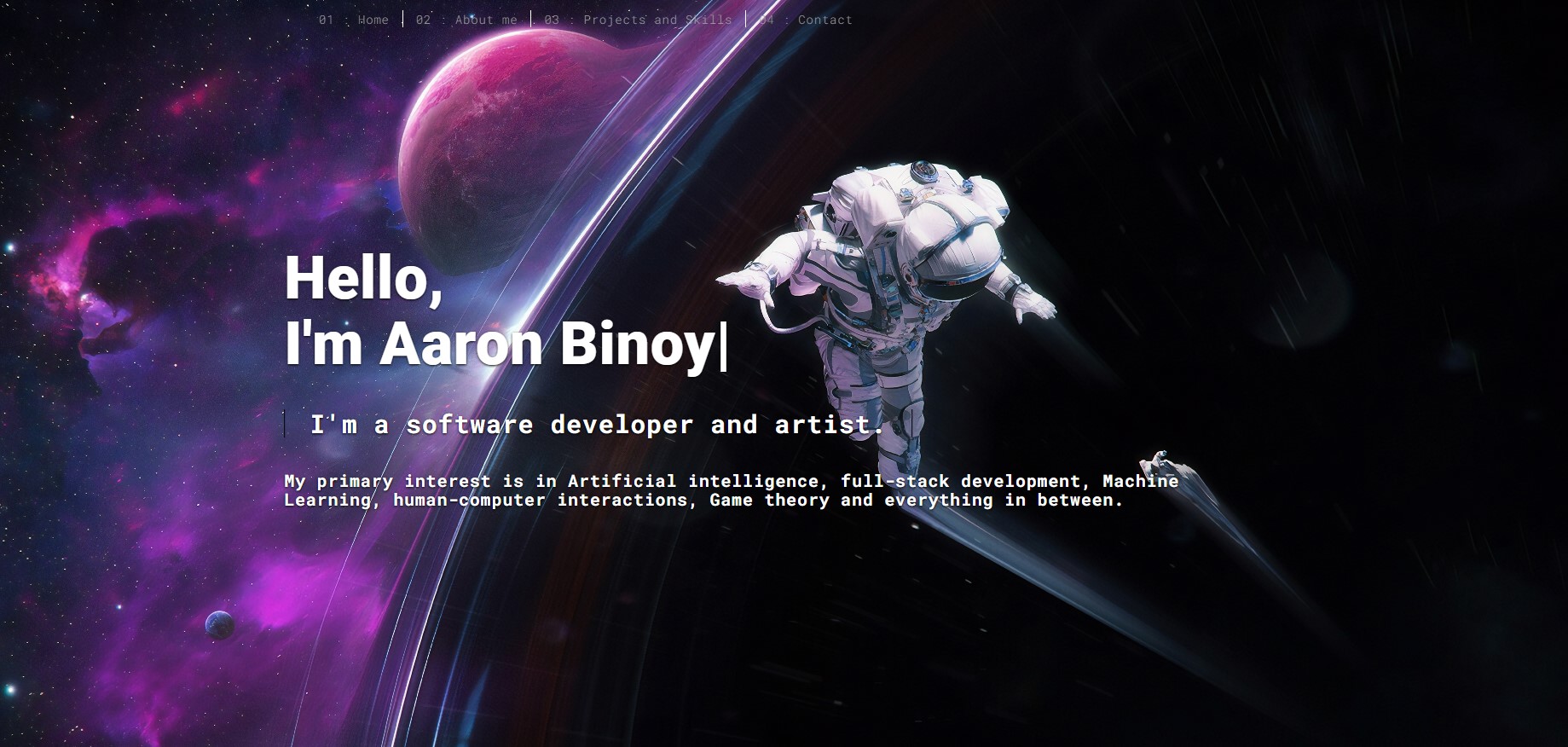 Github Aarongeo1 Aaron The Latest Release Of My Personal Site