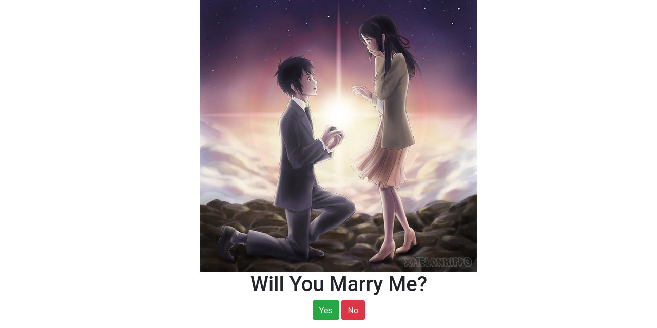 GitHub - SujinPhilip/willYouMarryme: Just a fun website asking you whether you would like to ...