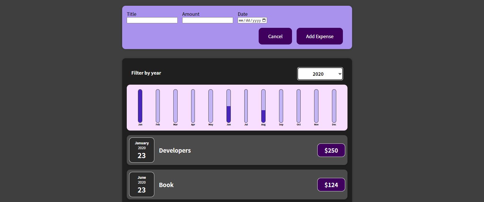 Github Turagatsexpensses App React This Is An Expenses Project Where You Can Add Your 
