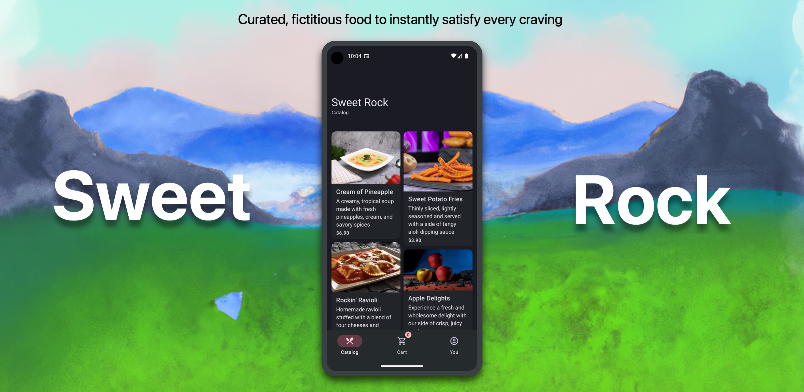 GitHub - cryptoAlgorithm/SweetRock: Sweet Rock - Curated, fictitious food to instantly satisfy ...
