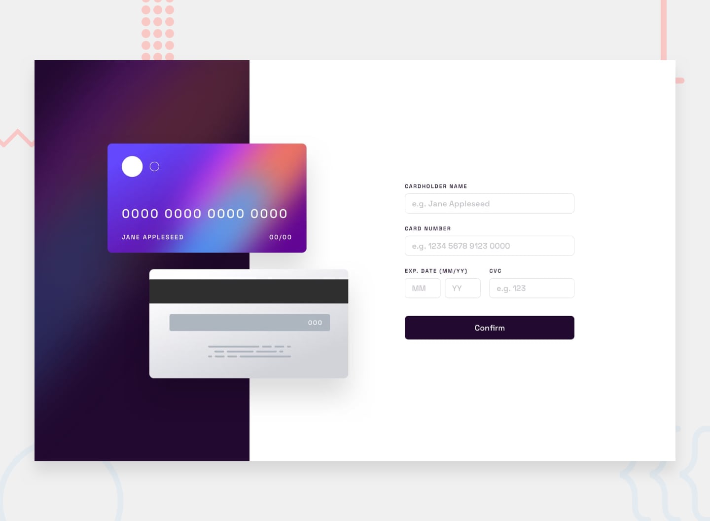 GitHub - eriandev/interactive-card-details-form: Challenge #7 by frontendmentor.io