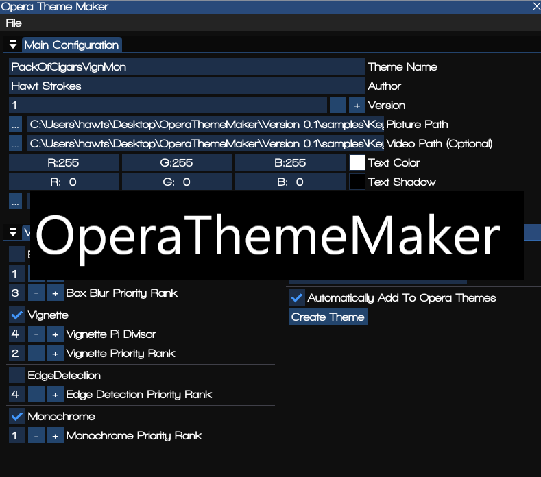 GitHub - YedTheEmo/OperaThemeMaker: Create Themes for Opera and Opera GX.