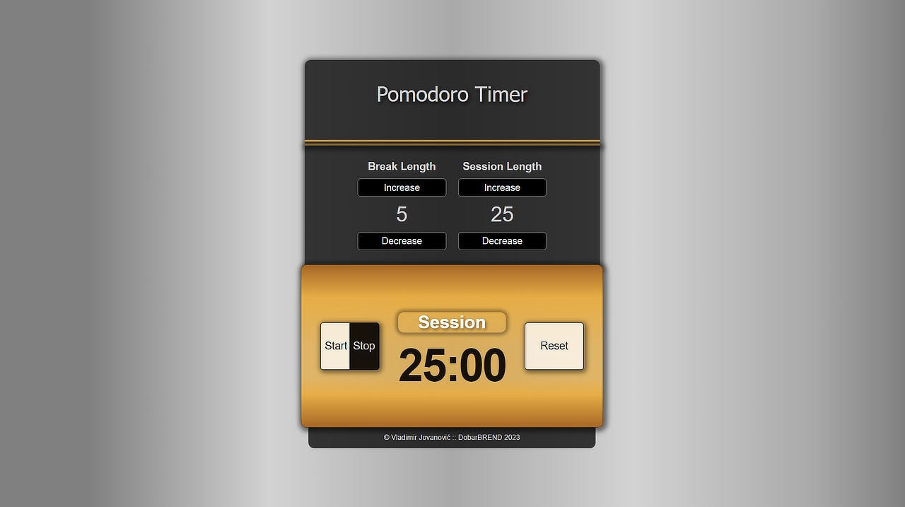 Github Dobarbrend Pomodoro Timer A Simple Pomodoro Timer Is An App That Helps You To Manage