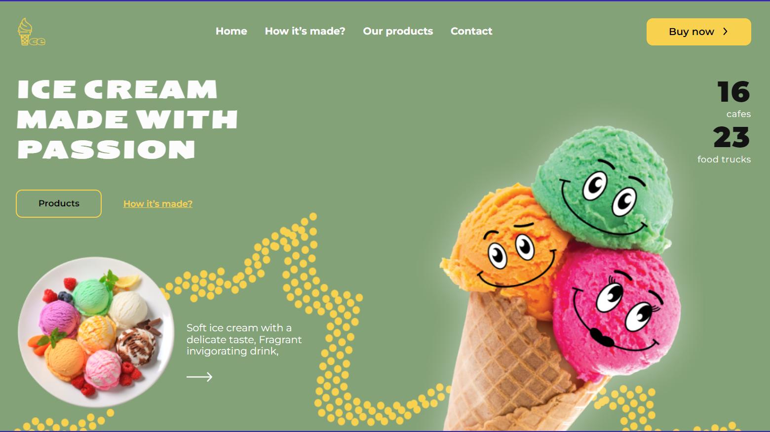GitHub - sydorovay/ice-cream-team-project: Оne-page website for IceCream company