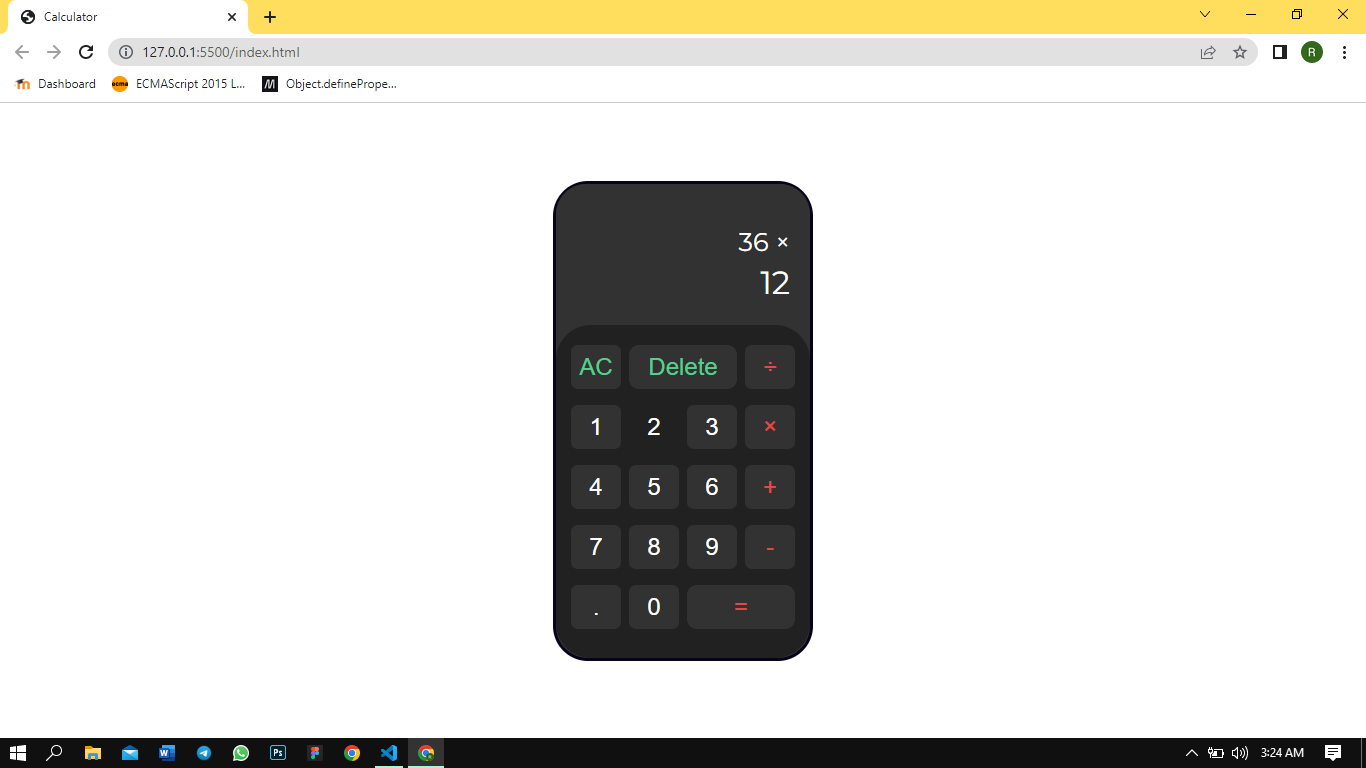 Github Induniljay Simple Calculator Using Vanila Js With Es6 I Have