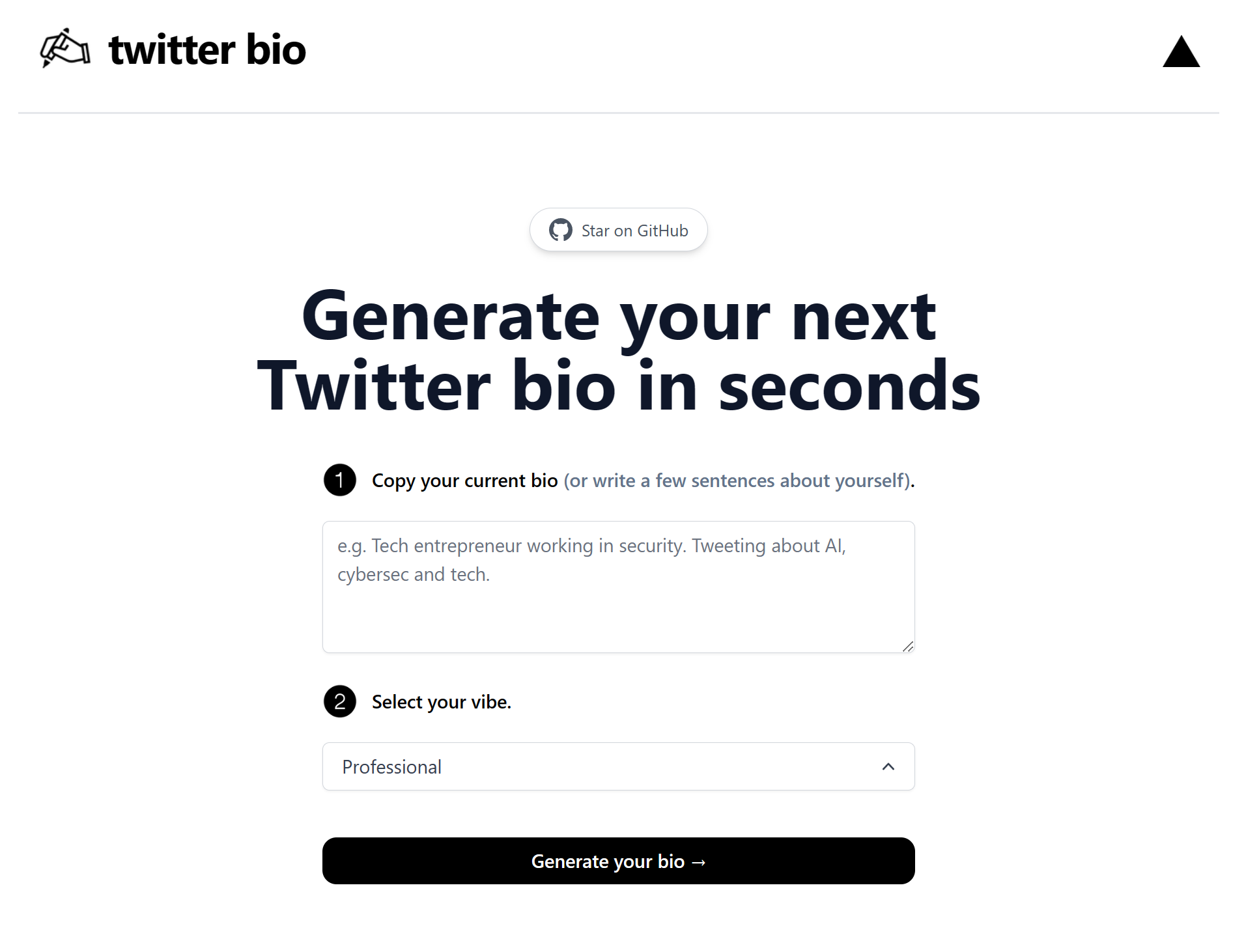 GitHub - antonydis/twitter-bio-generator