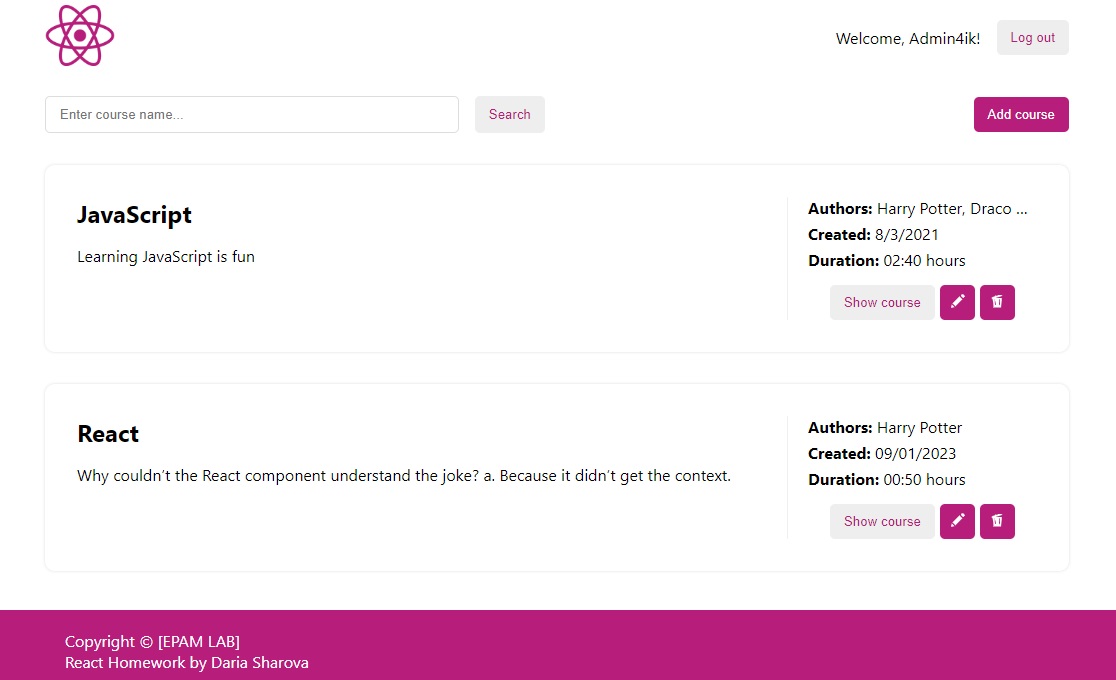 GitHub - TakeFives/Courses-React