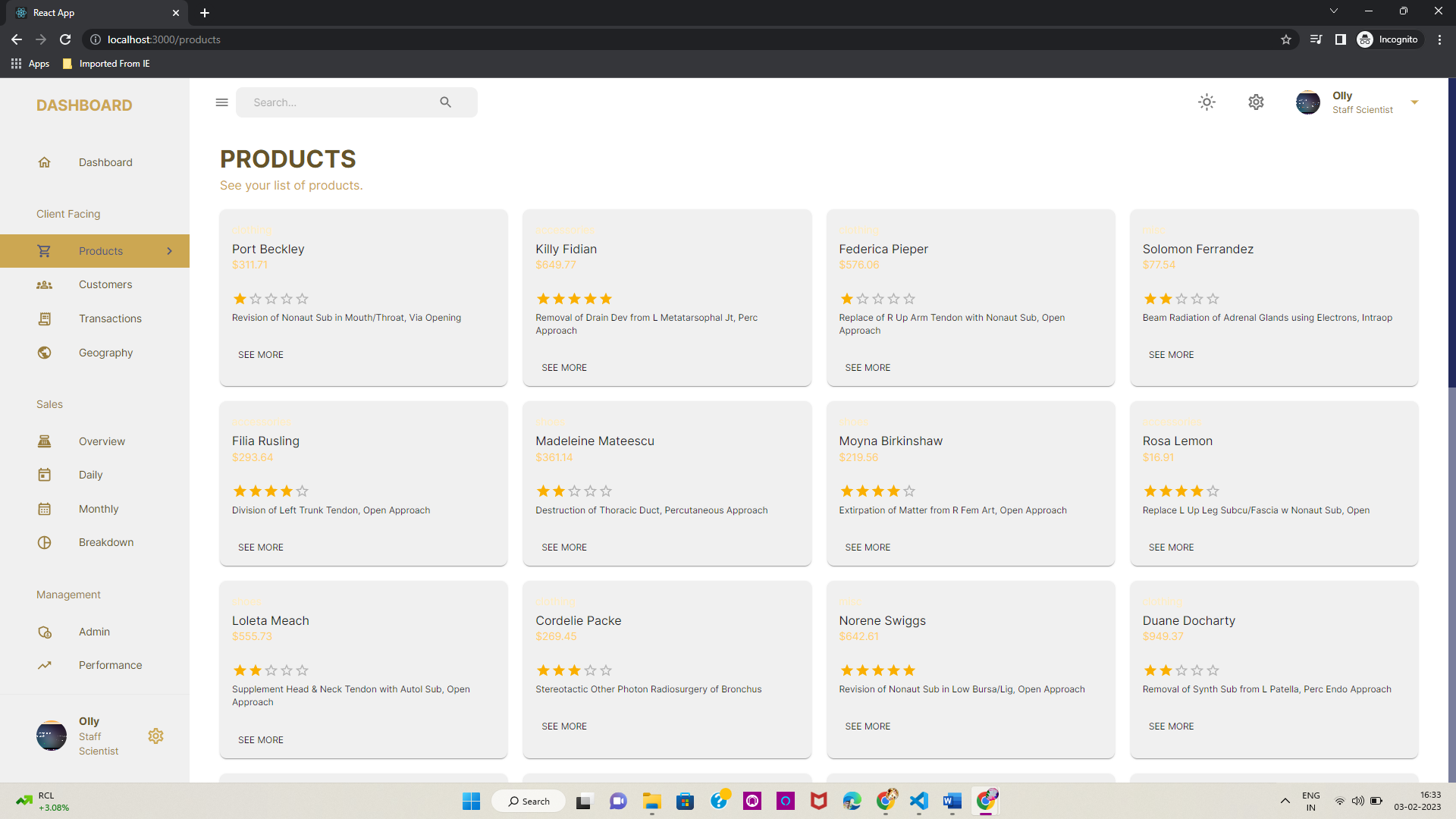 GitHub - kaustubhreet/Dashboard-client