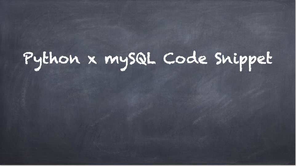GitHub - sylvan2501/python_mysql