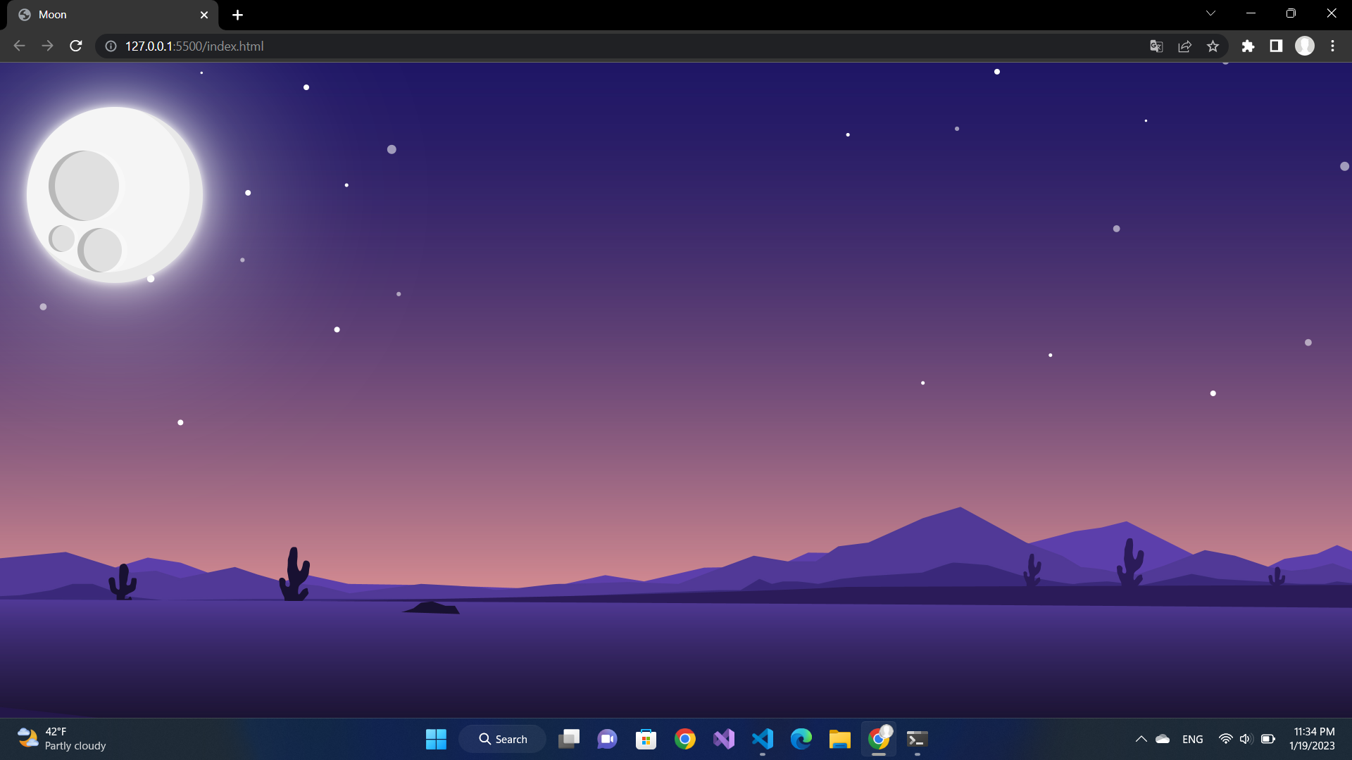 GitHub - ElvinQedirli/Moon-with-Html-and-Scss: With this code, I showed ...