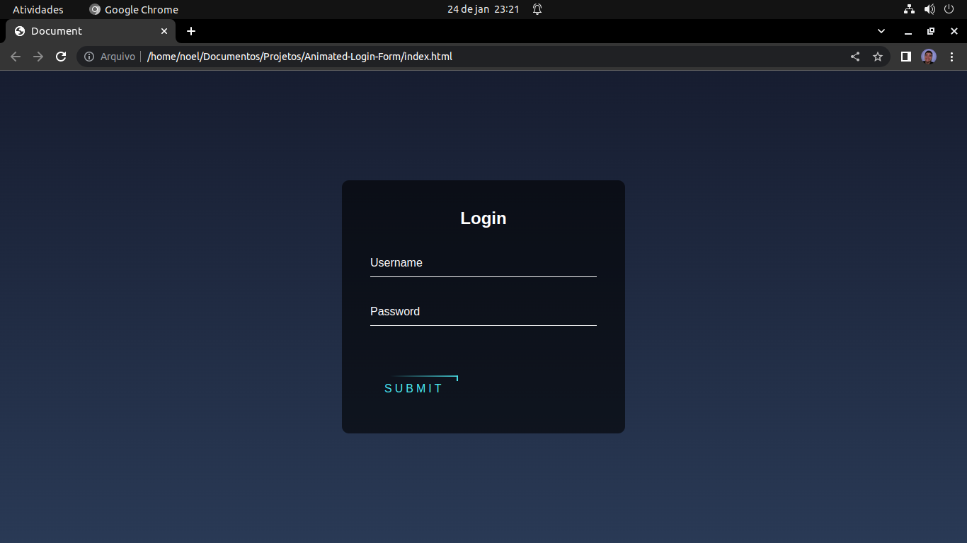 GitHub - ArthurNoelBC/Animated-Login-Form