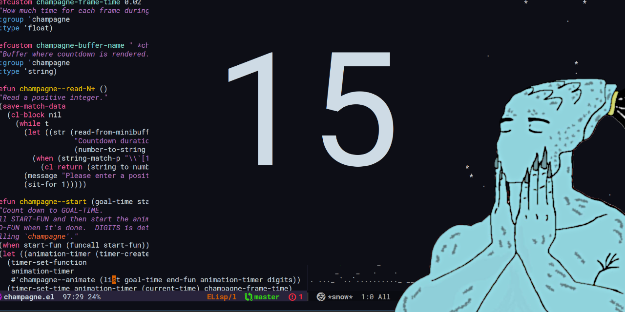 Github Positron Solutions Champagne Countdown Timer For Bubbly Events