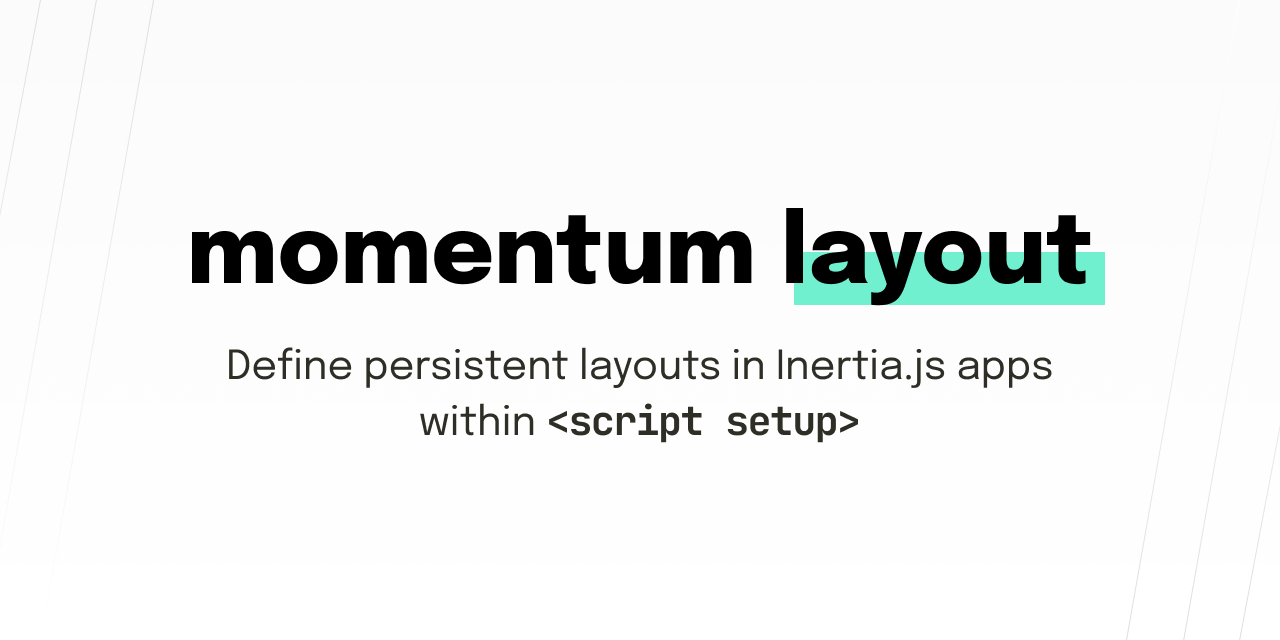 GitHub - lepikhinb/momentum-layout