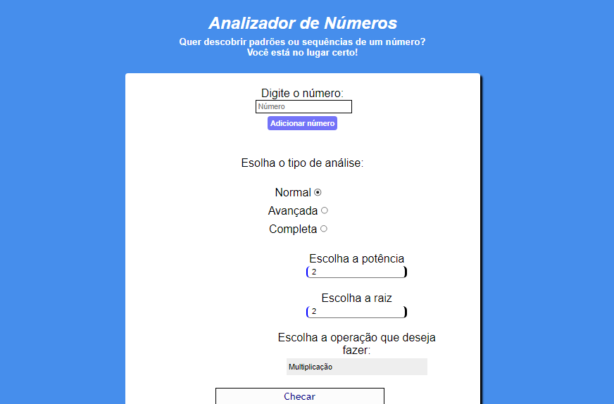 Github Vini205analisador Site Que Usa Js Para Fazer Analizes Lógicas Com Números Um Projeto 