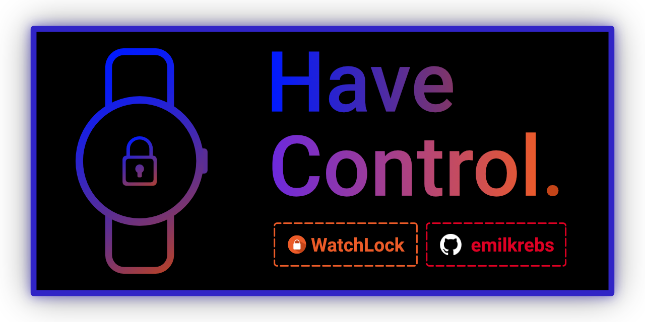 GitHub - emilkrebs/WatchLock: WatchLock: Lock your phone using your watch
