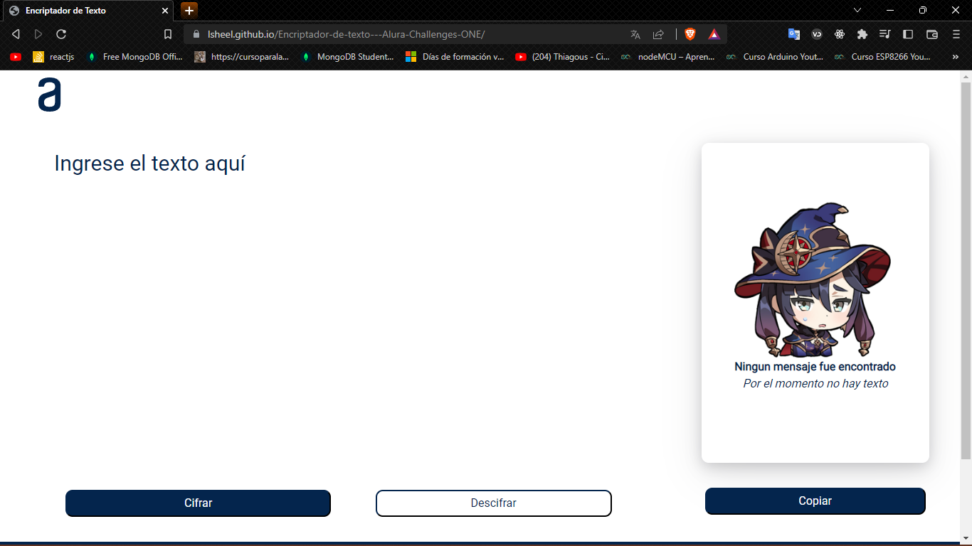 GitHub - lSheel/Encriptador-de-texto---Alura-Challenges-ONE