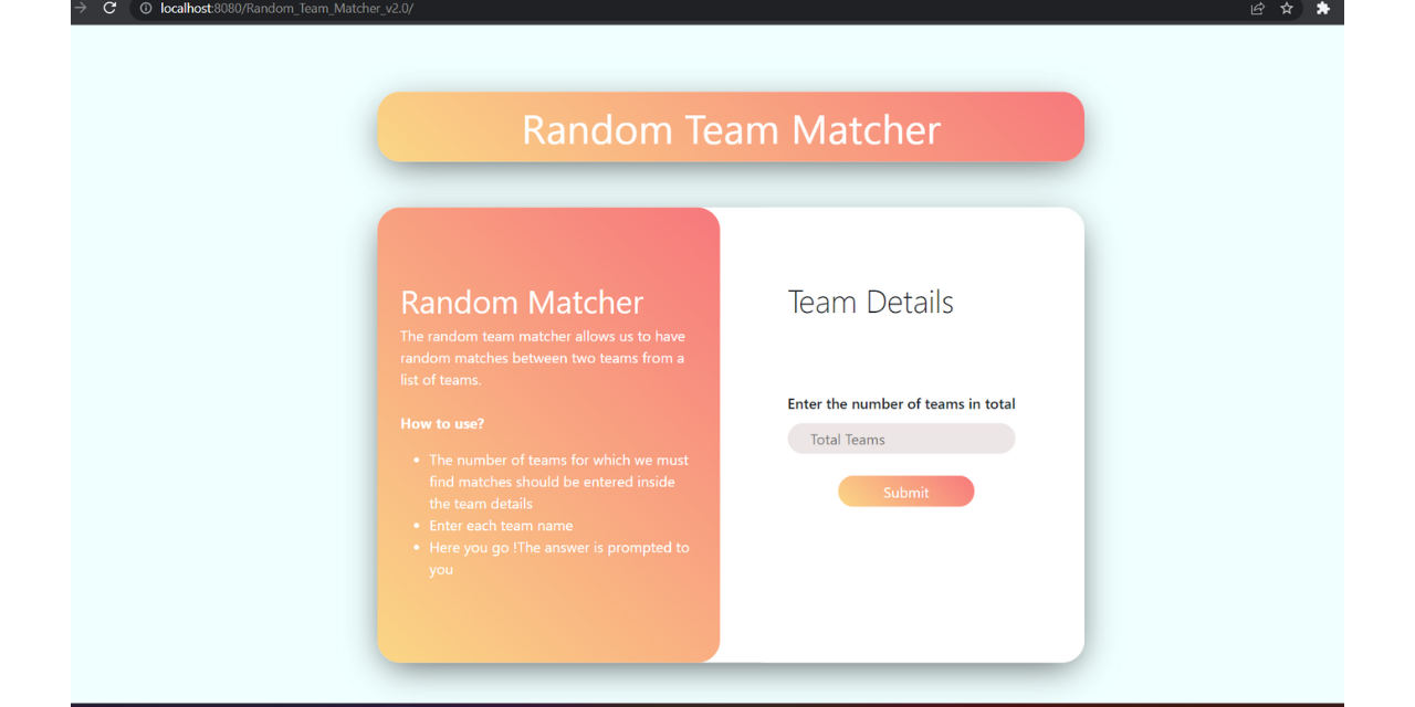 GitHub - seleco29/Random-Team-Matcher-Servlet-Jsp