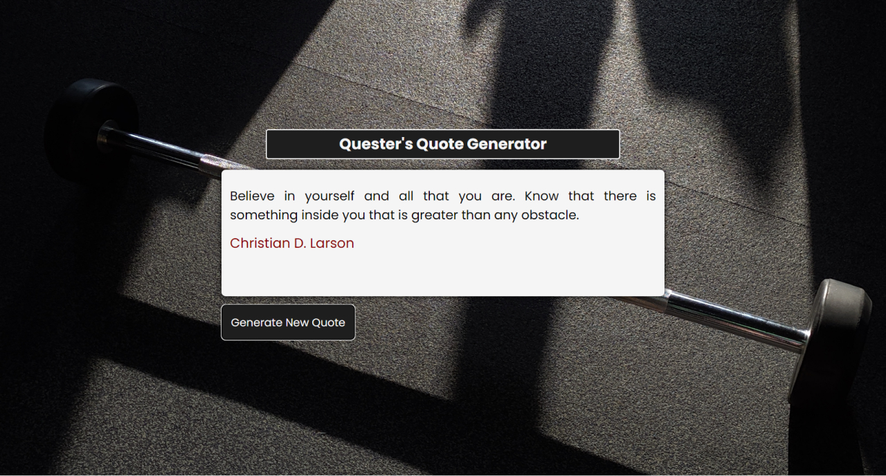 GitHub - SquireQuester/QuoteGeneratorApp