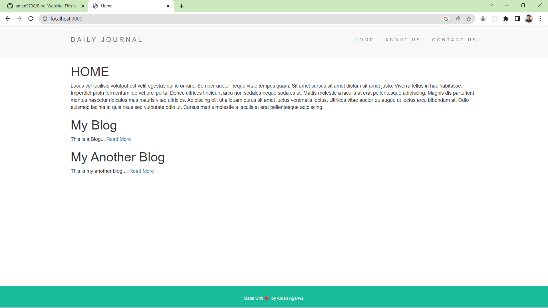 GitHub - aman9738/Blog-Website: This is a Blog Website.