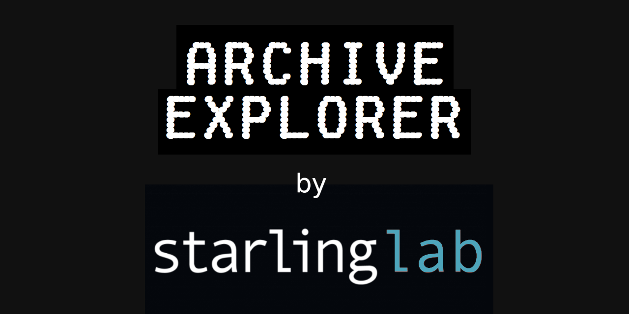 GitHub - starlinglab/archive-explorer: Explore Starling Integrity encrypted archives with the ...