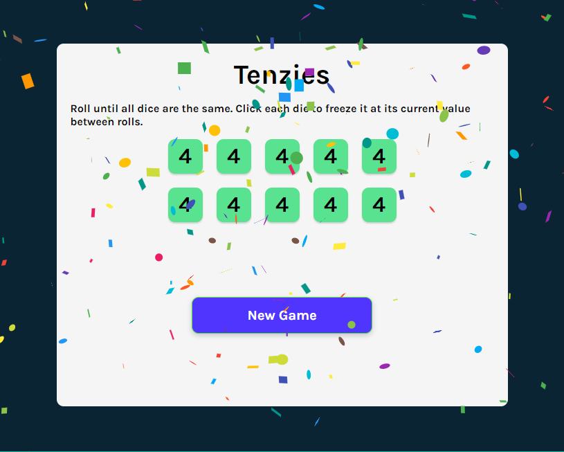 GitHub - LucioABerte/TenziesGame: Tenzies Game - React App