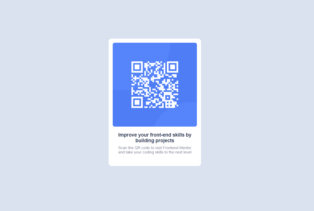Github Harshanalakmal98 Frontend Mentor Challengs Qr Components In
