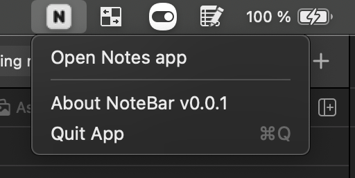GitHub - radiium/notebar: Simple shortcut in menubar for quickly launch ...