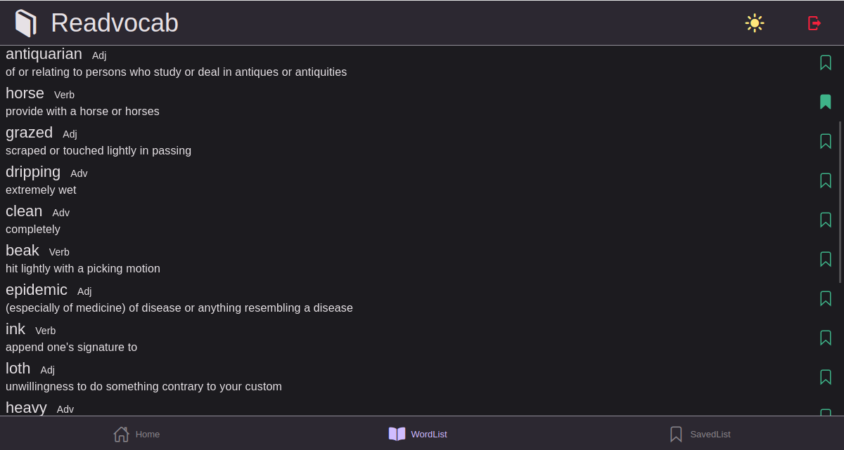 GitHub - Aureatus/readvocab: Readvocab is an app that allows users to upload PDF's, and see a ...