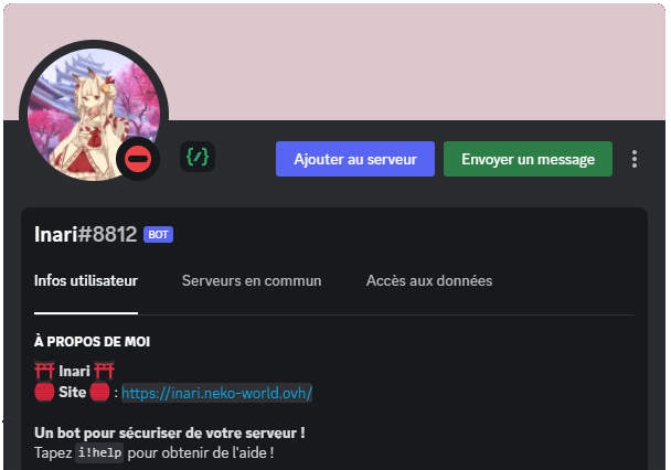 GitHub - Link0Darck/Inari: My Discord bot
