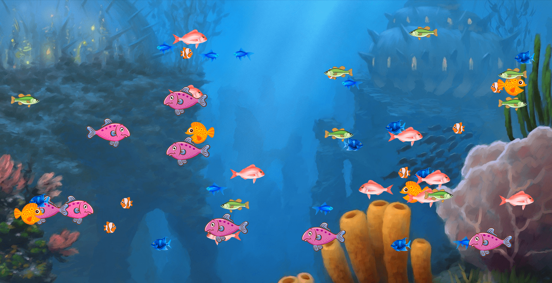 GitHub - suminev/aquarium: Простой, но красочный, аквариум с рыбками на JavaScript