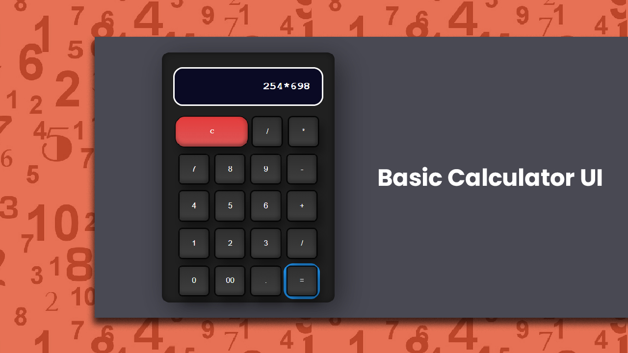 GitHub - Jaimelooo/basic-calculator-ui: Basic calculator, made with ...