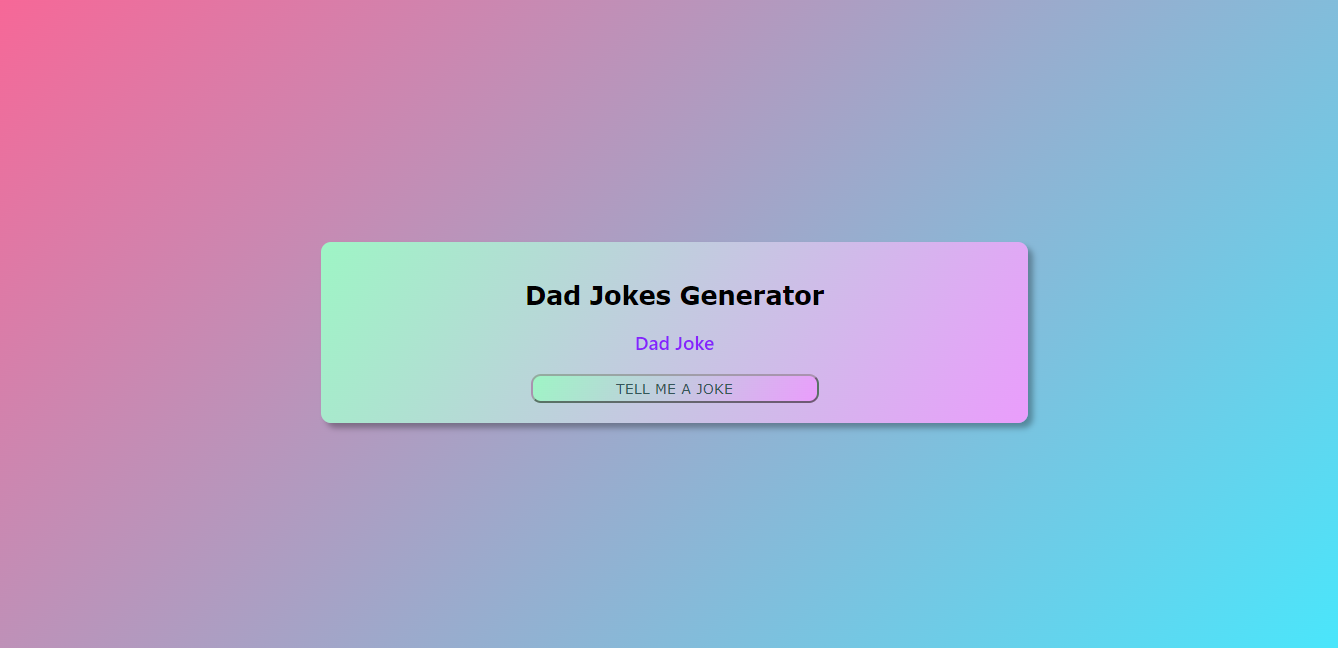 GitHub - Ayushkush1/dad-joke-generator