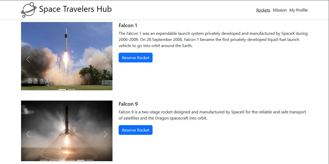 GitHub - paulsaenzsucre/space-travelers-hub: A web application for a ...