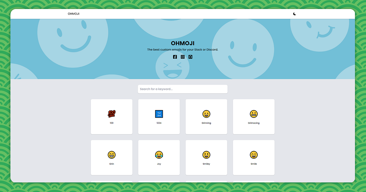 GitHub - DEATHTINYZ/ohmoji: A fun and interactive emoji collection ...