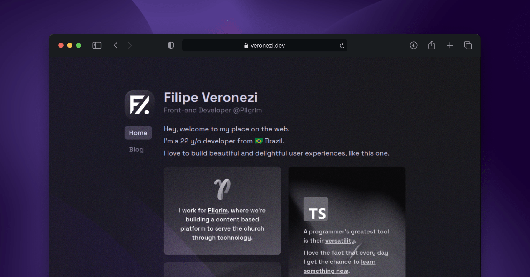 GitHub - filipeveronezi/veronezi.dev: → My personal website