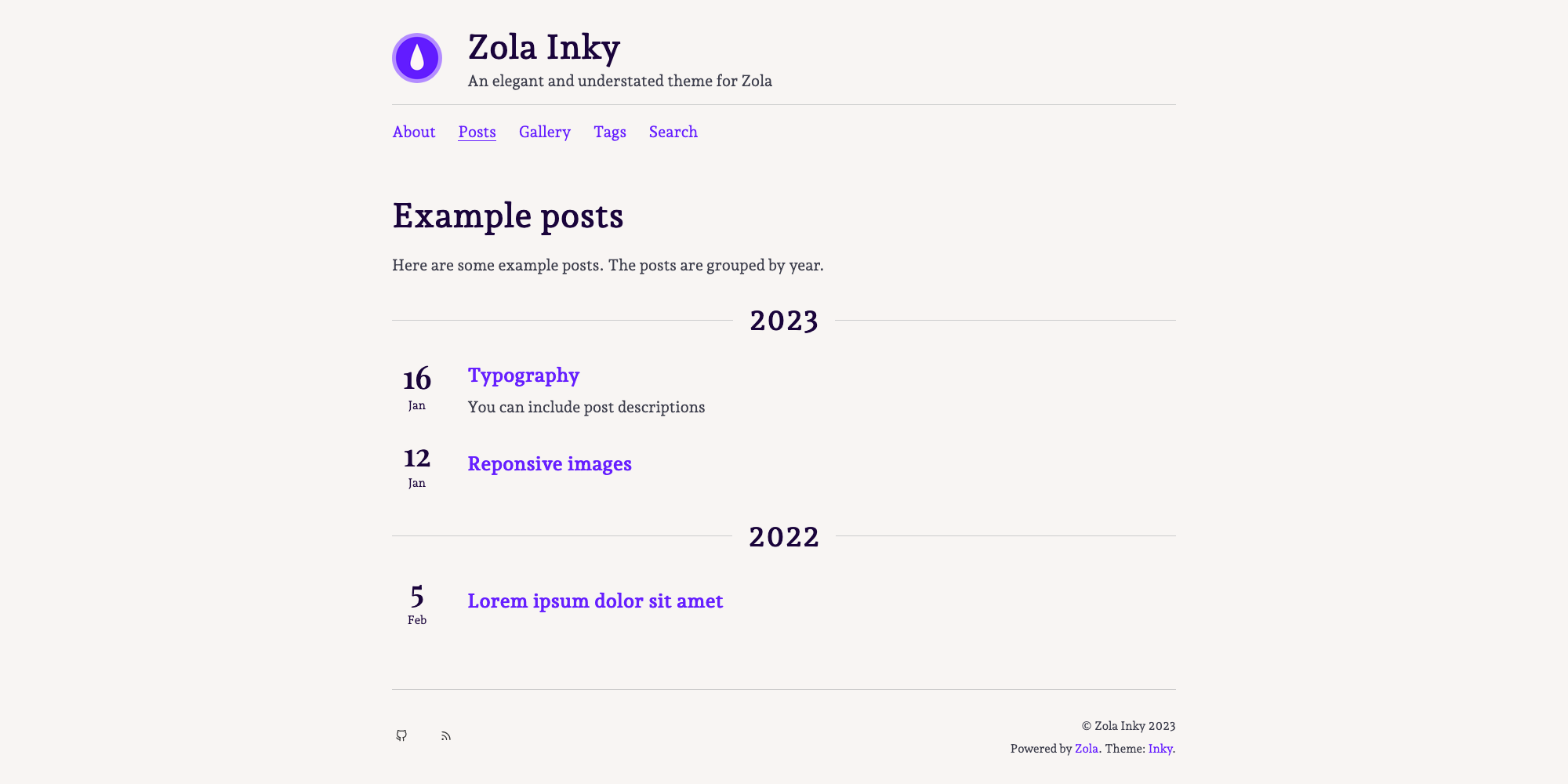 GitHub - jimmyff/zola-inky: An elegant and understated theme for Zola