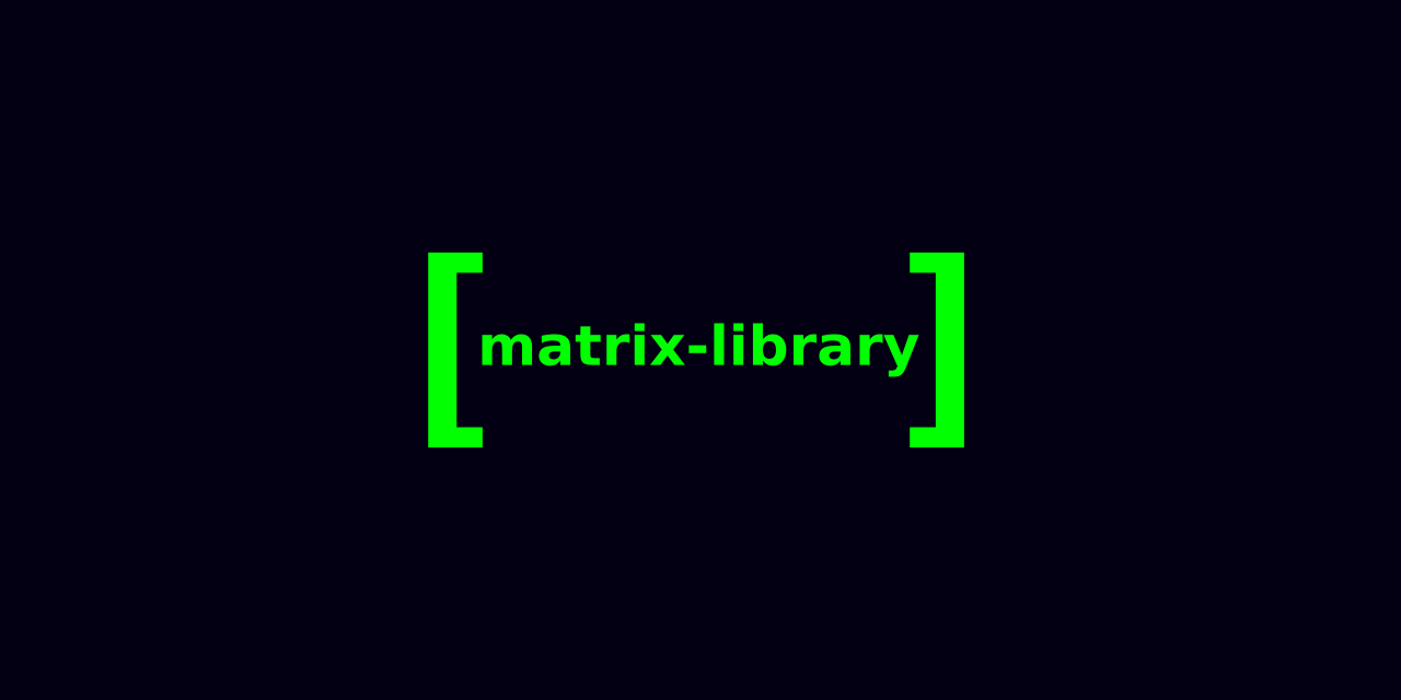 Github Alexander213213matrix Library A Very Intuitive Library For Matrix Manipulation This 