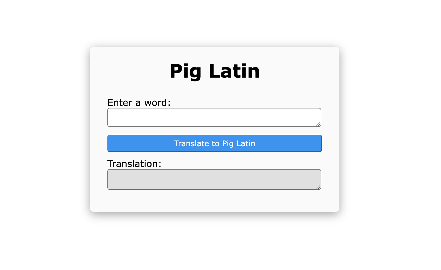 GitHub - eulalaoliveira/pigLatinTranslator