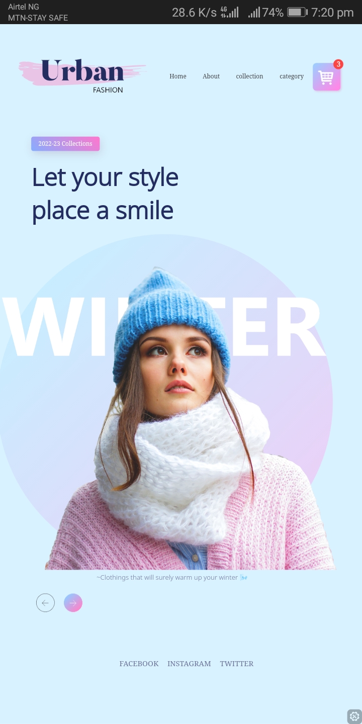 GitHub - Mplanner12/Fashion-shop-landing-page