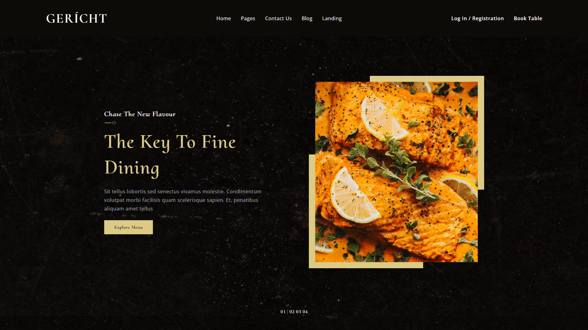GitHub - nastassia-h/gericht-restaurant-website: Fully functioning website