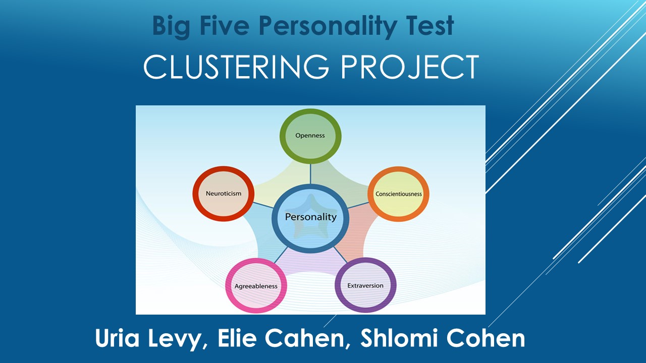 GitHub - shlomc/Big-5-OCEAN-model-clustering---Data-science-project