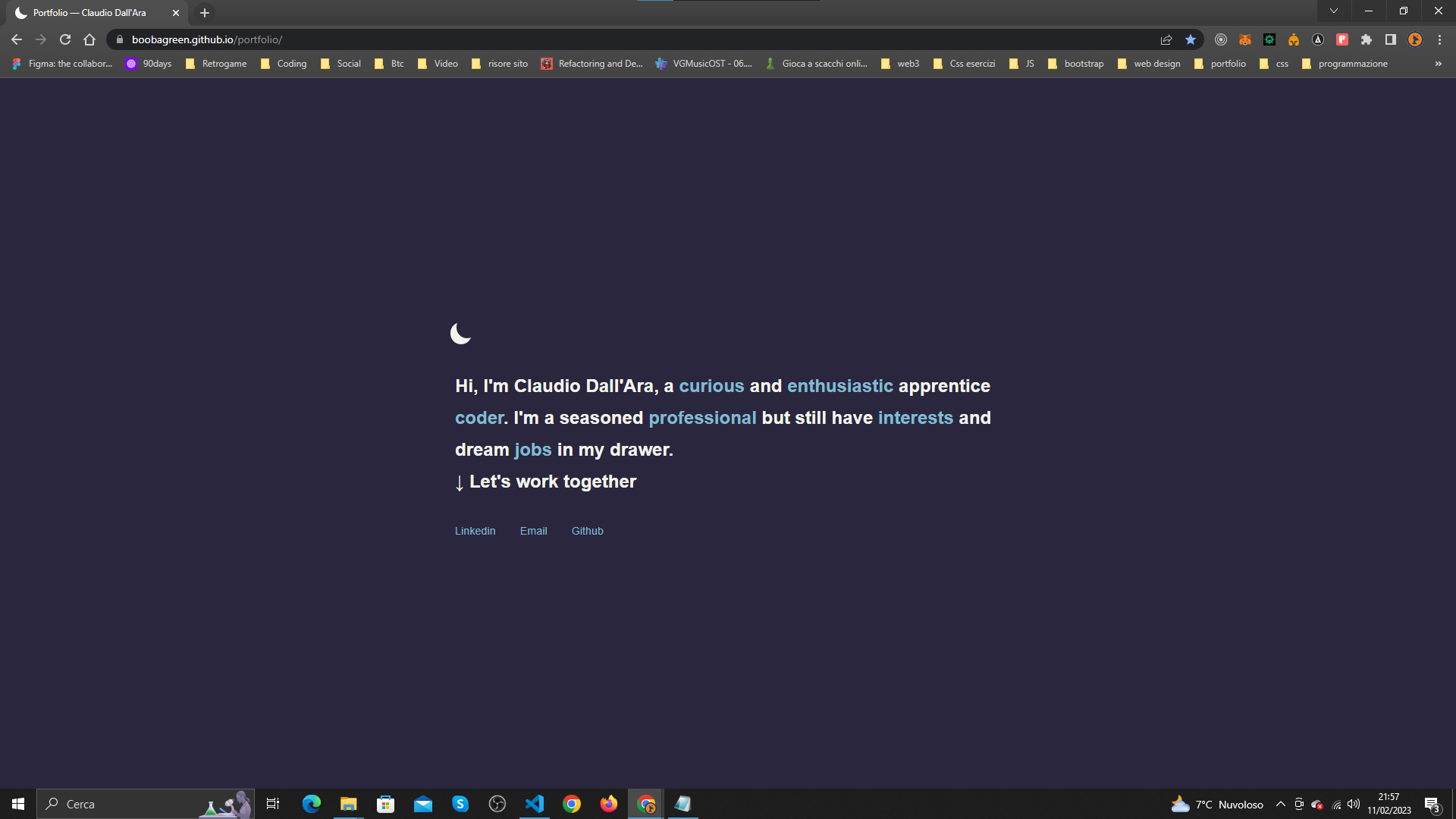 GitHub - boobaGreen/portfolio: Claudio Dall'Ara - Portfolio