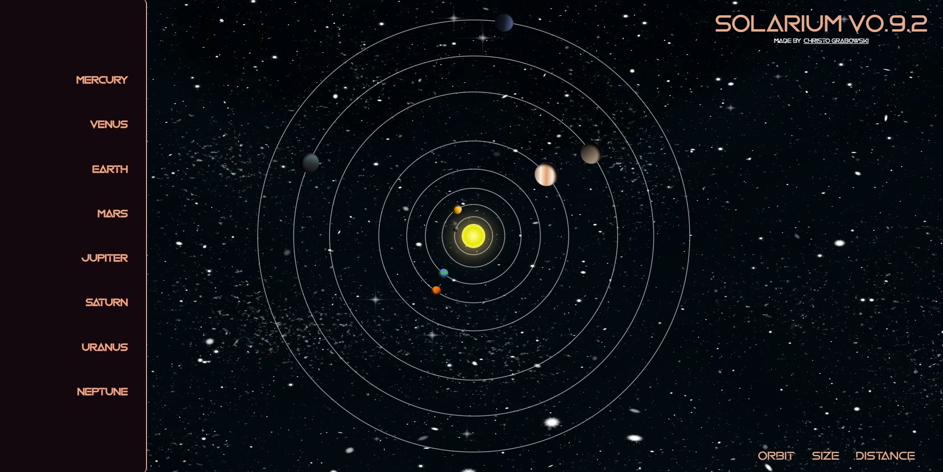 GitHub - ChristoGrab/solarium: An interactive tour through the solar system