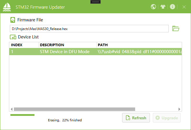 GitHub - SeasailSoftware/DFUTools: STM32 Firmware Updater