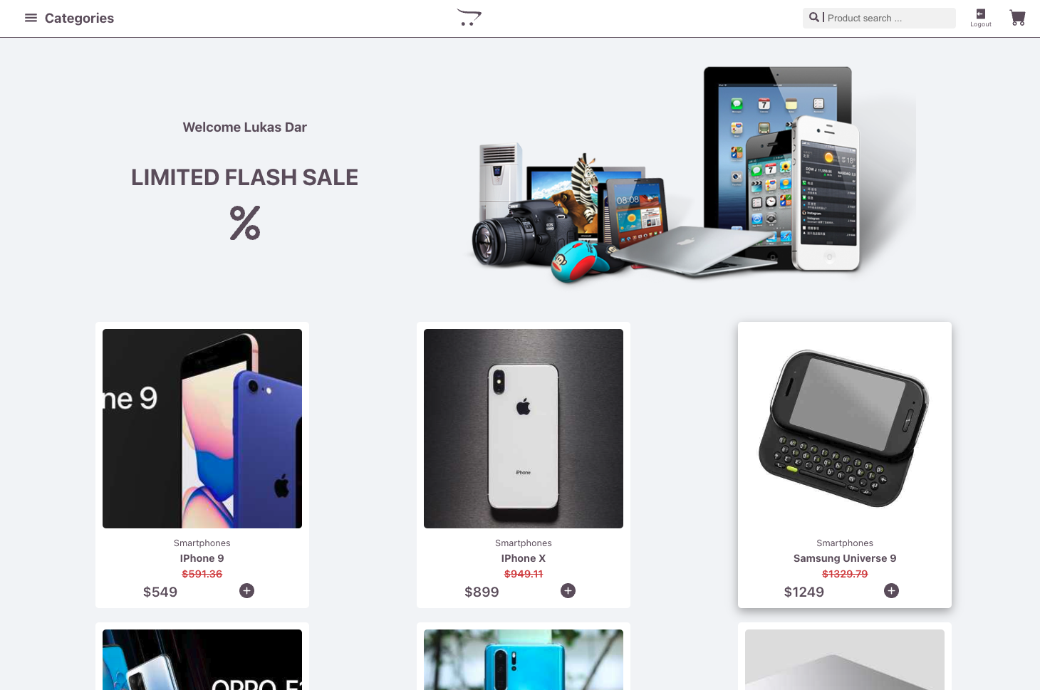 GitHub - Lukasnvc/smartcart: fake eshop