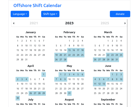 GitHub - arkhanoid/shift_calendar: React offshore shift calendar